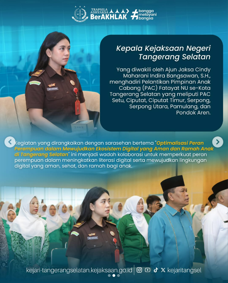 Dukung Ruang Digital yang Aman dan Ramah Anak, Kejari Tangsel Hadiri ...